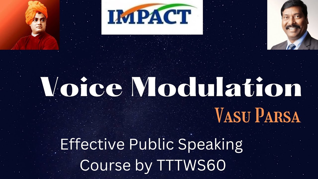 Voice Modulation in Effective Public Speaking Course - YouTube