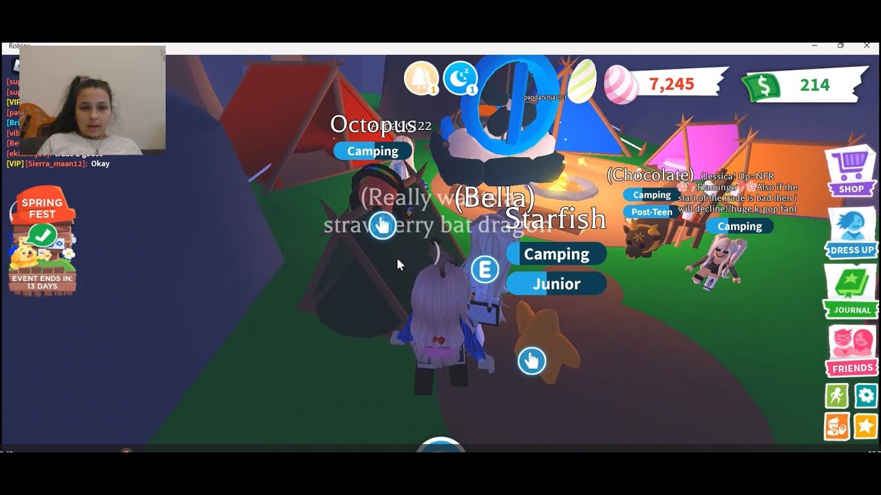 M&M Team, Maraya Playing Roblox - Adopt Me Spring Fest Week - YouTube
