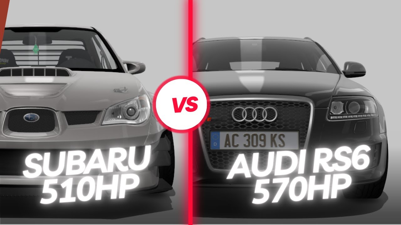 Subaru Impreza STI vs Audi RS6 C6 - YouTube
