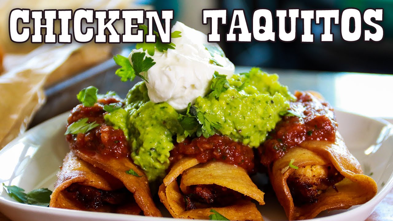 Chicken Taquitos | How To Make Rolled Tacos | CarnalDish - YouTube