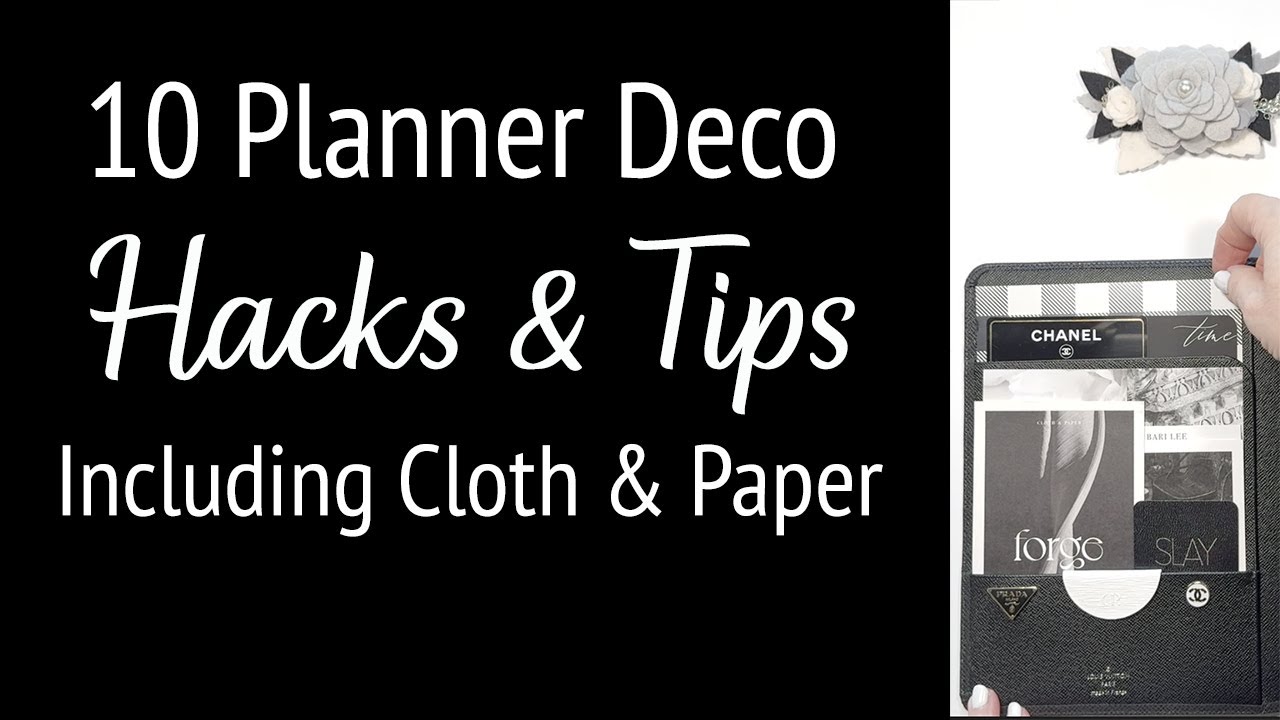 10 Planner Hacks and Tips to Customize Your Luxury Planner Using Deco ...