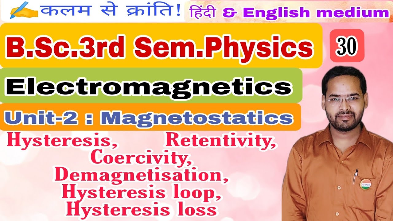 Electromagnetics|Lec-30|B.Sc.3rd Sem. Physics|by Navneet Gautam - YouTube