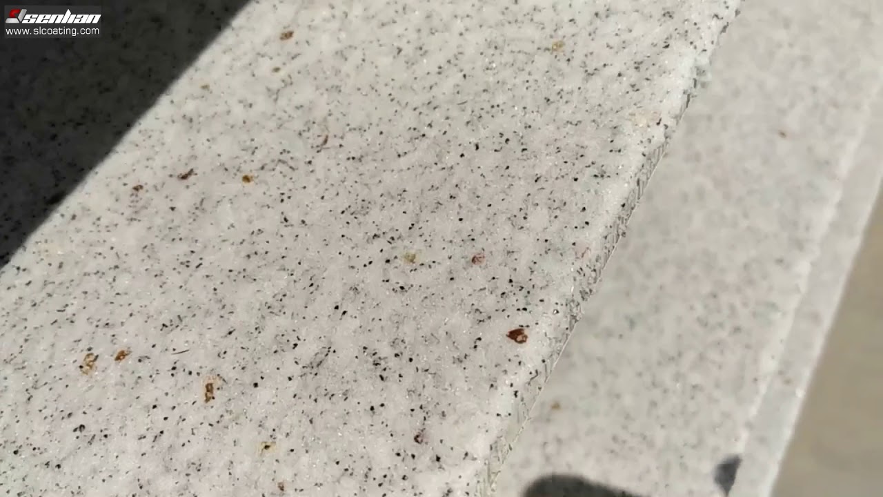 SENLIAN Automatic spray painting real stone lacquer on exterior wall ...