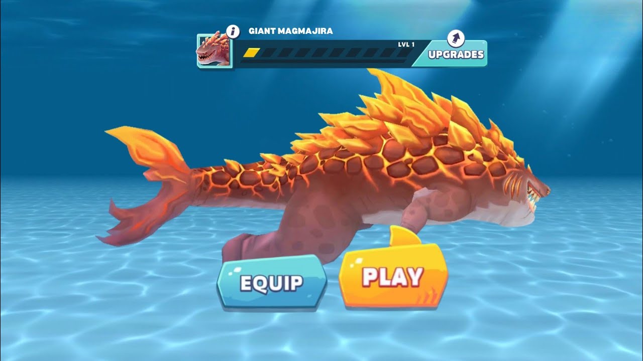 Giant Magmajira shark gameplay Hungry Shark Evolution - YouTube