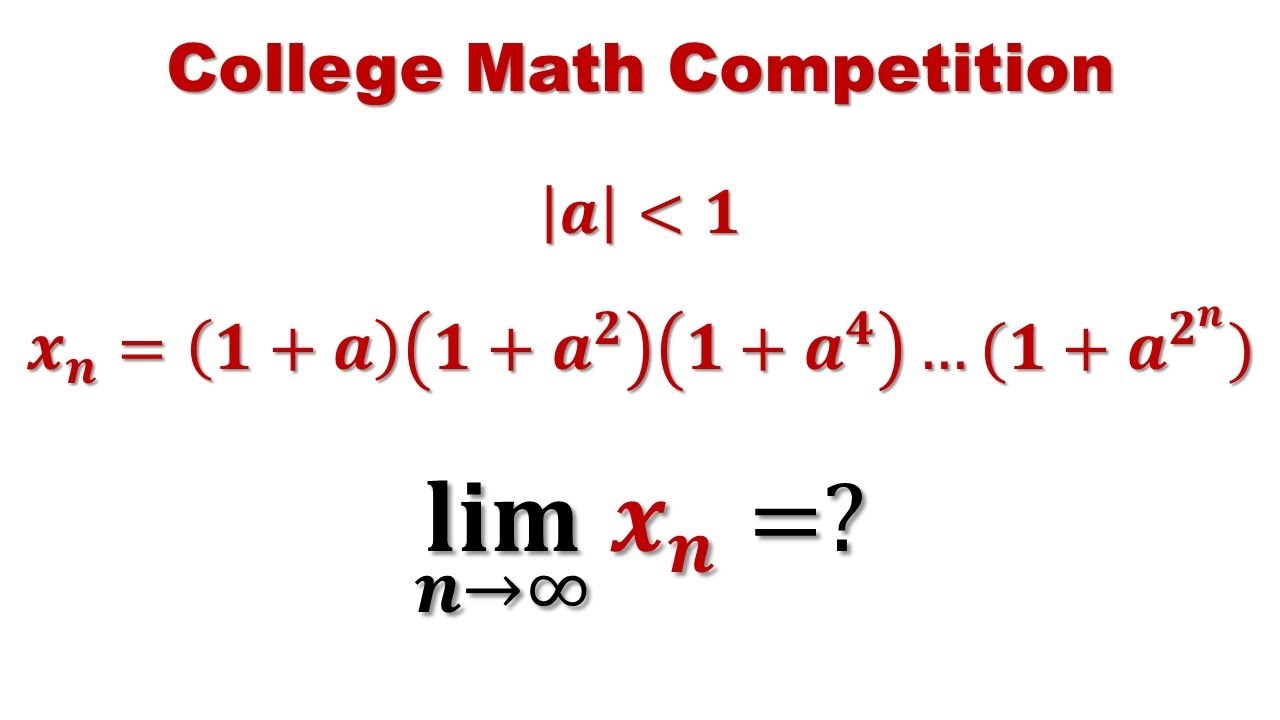 Finding Limit | College Math Competition | Calculus: Limits - YouTube