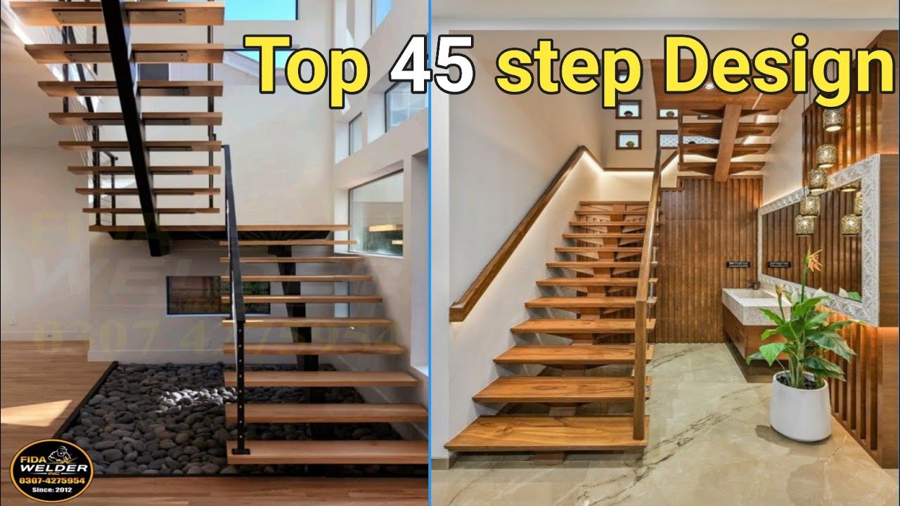 Latest stair case step design || Top 45 New Design 2024🏘️💯👍 - YouTube
