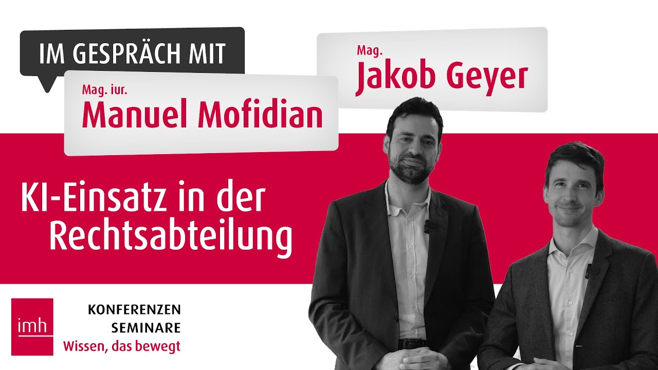 IM GESPRÄCH MIT: Jakob Geyer und Manuel Mofidian – KI-Einsatz in der ...