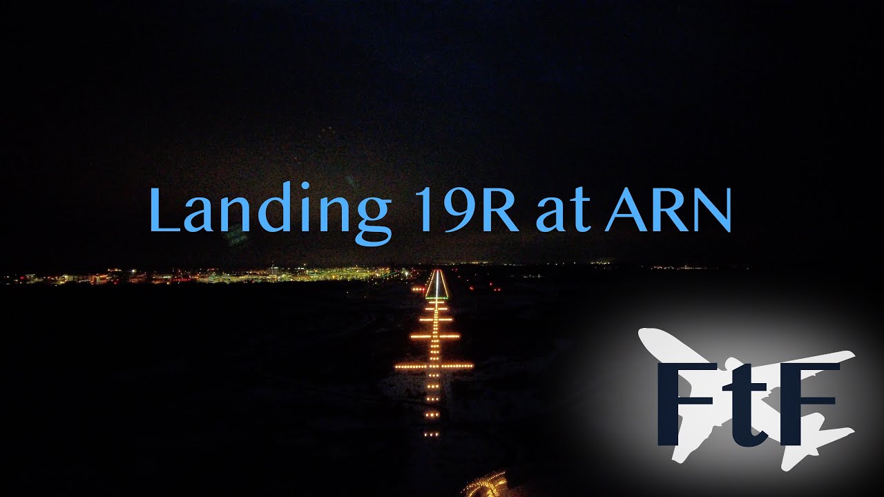 Landing Arlanda 19R ️ - YouTube