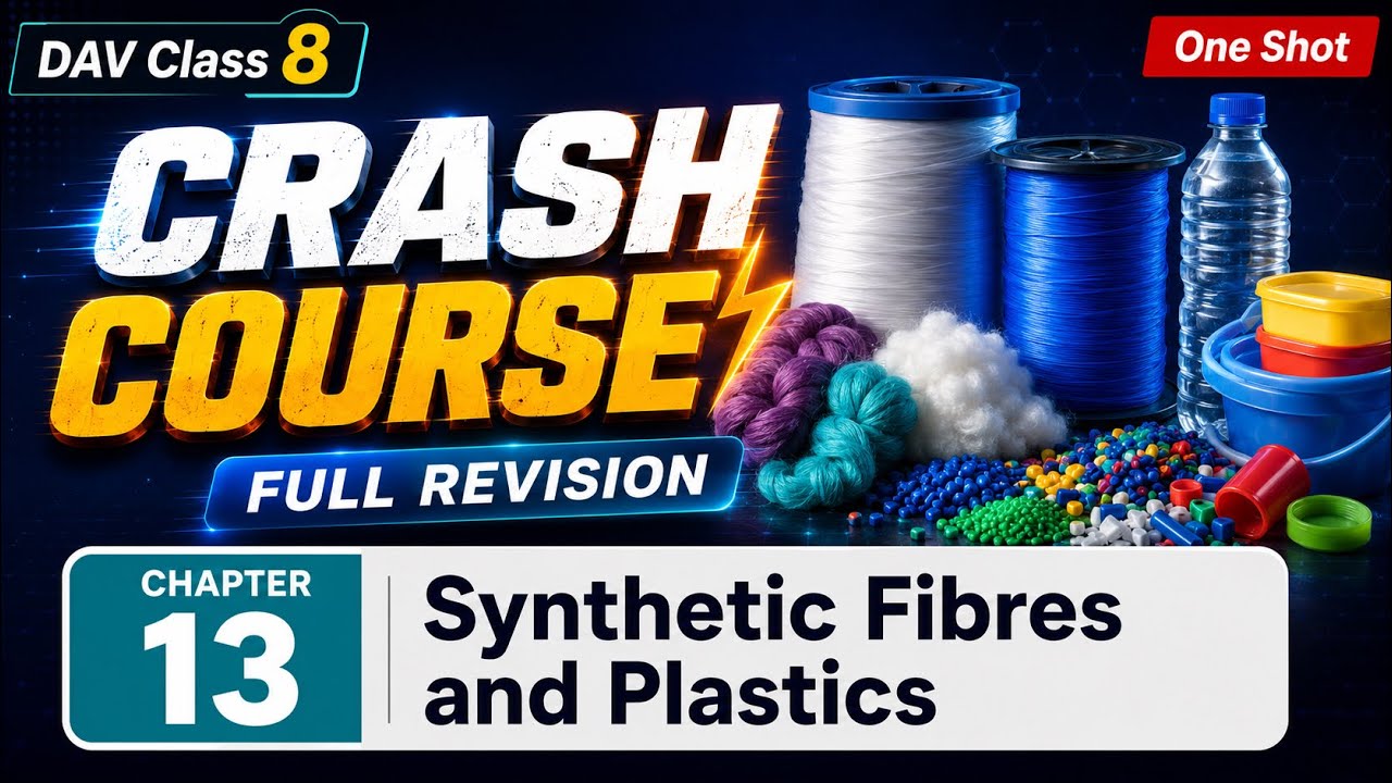 Science Chapter 13 | Synthetic Fibres and Plastics ( CRASH COURSE ) 💥 ...