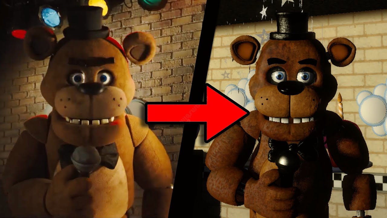FNAF Movie Models VS Original Models Comparison Trailer #fnaf # ...