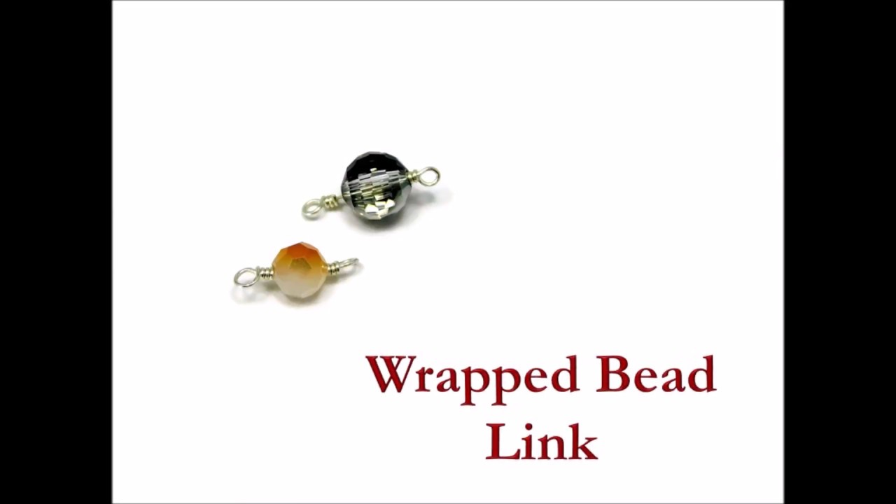 How to Make A Wire Wrapped Bead Link - DIY Wire Wrapped Crystal Jewelry ...