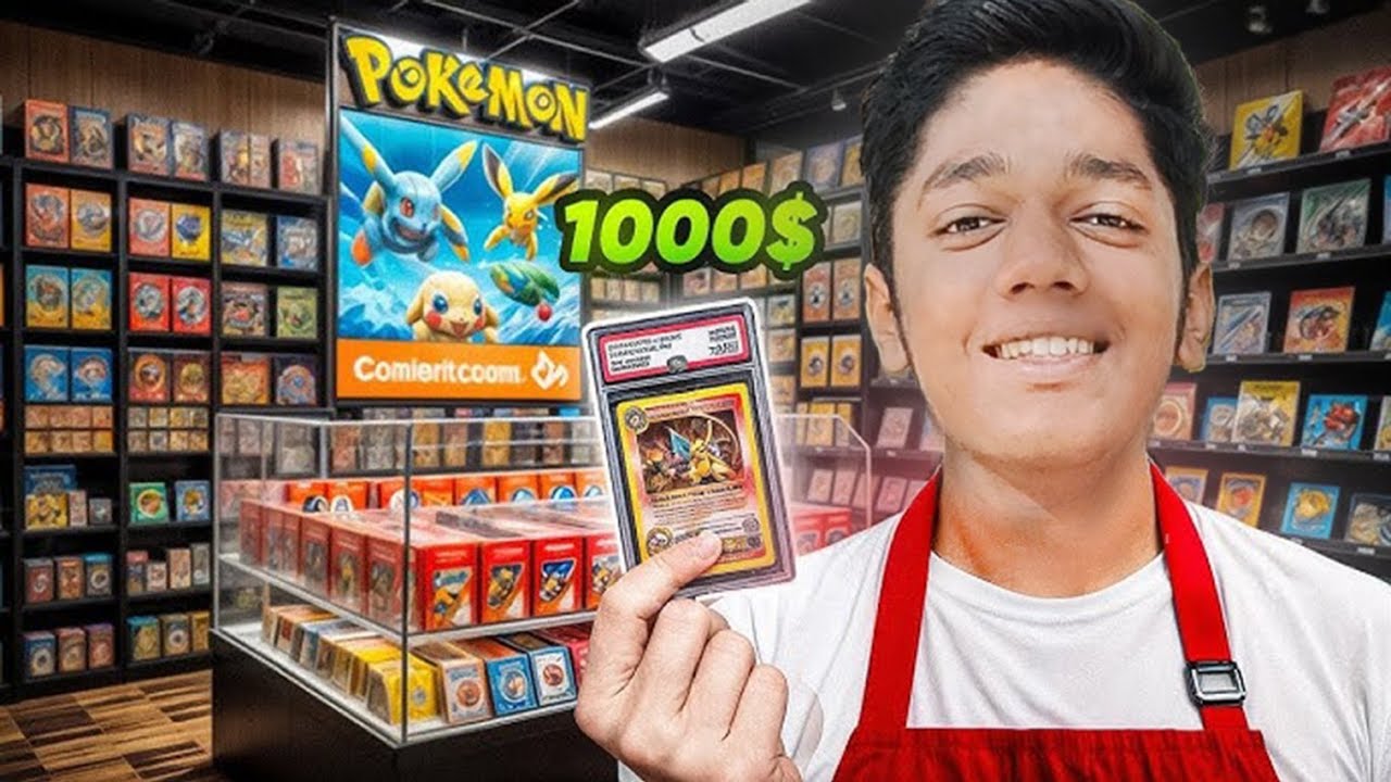 FINALLY I OPENED MY POKEMON CARD SHOP 😍🤑 - YouTube