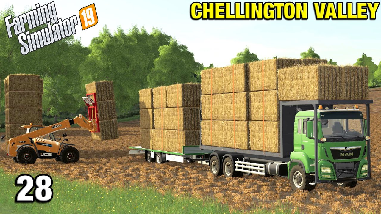 LOADING THE STRAW LORRY Chellington Valley Timelapse - FS19 Ep 28 - YouTube