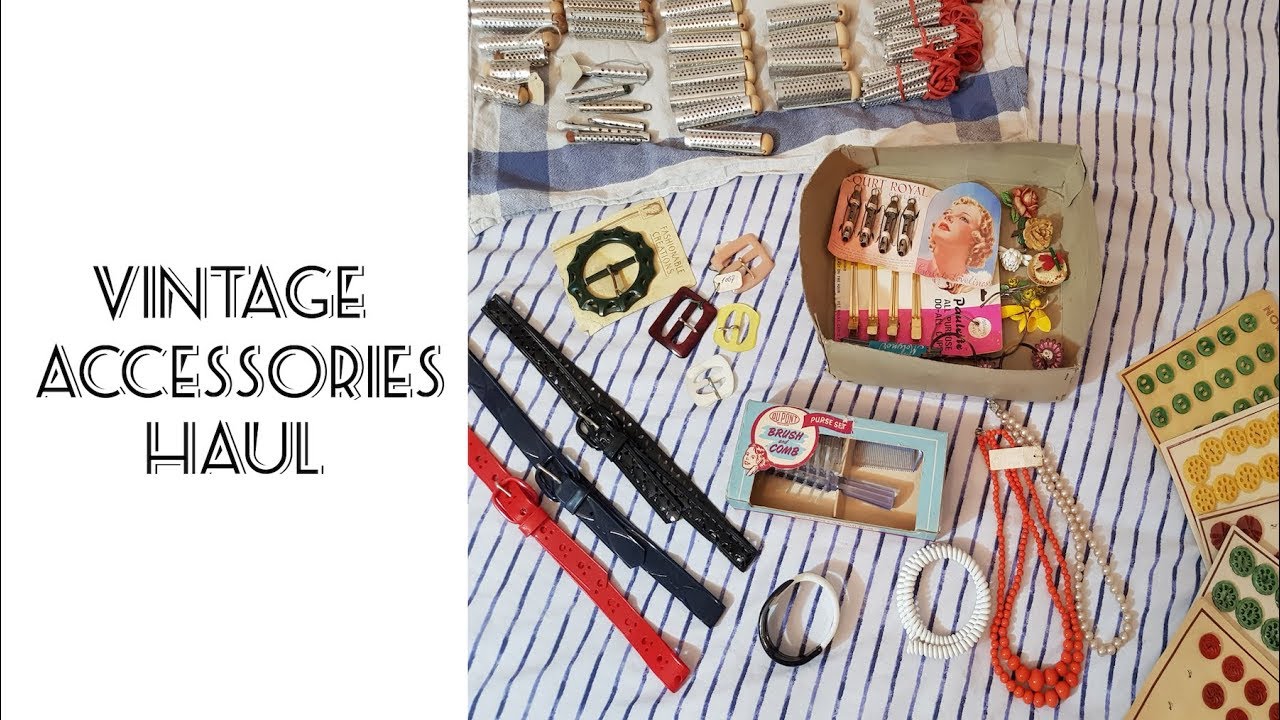 Vintage Accessories Haul⎟VINTAGE TIPS & TRICKS - YouTube