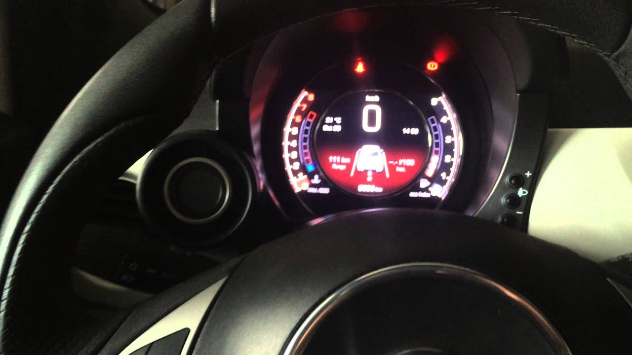 2014 Fiat 500 Abarth Digital Dash - YouTube