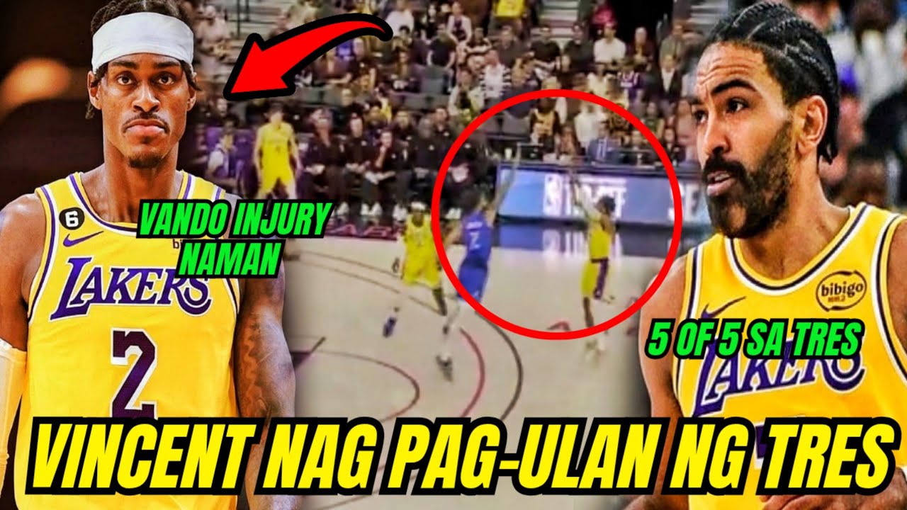 GABE VINCENT BINURA ANG DALLAS! 5/5 SA 3PTS SA UNANG 4 MINUTO! | LAKERS ...