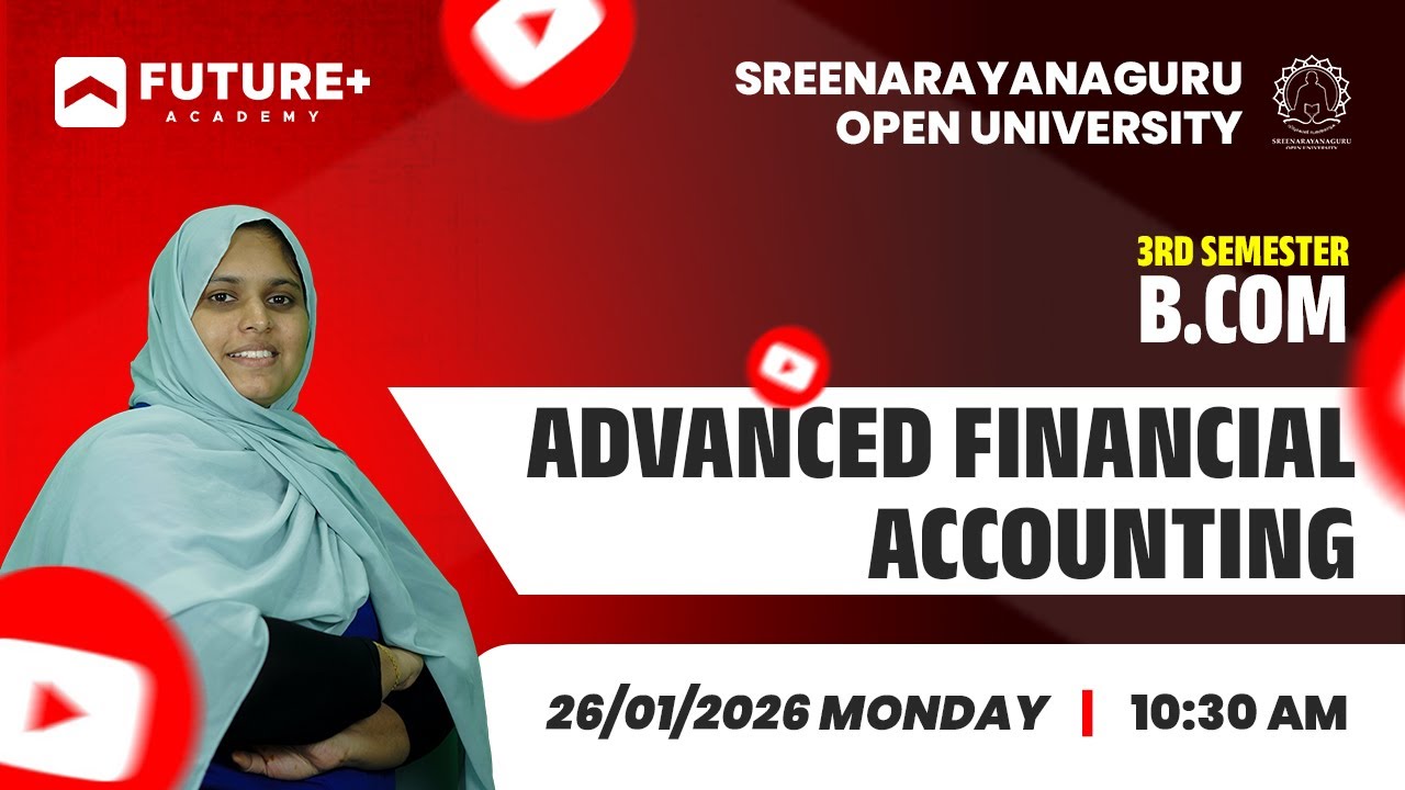 SGOU 3RD SEM B COM ADVANCED FINANCIAL ACCOUNTING Q & A LIVE | JAN 26 ...
