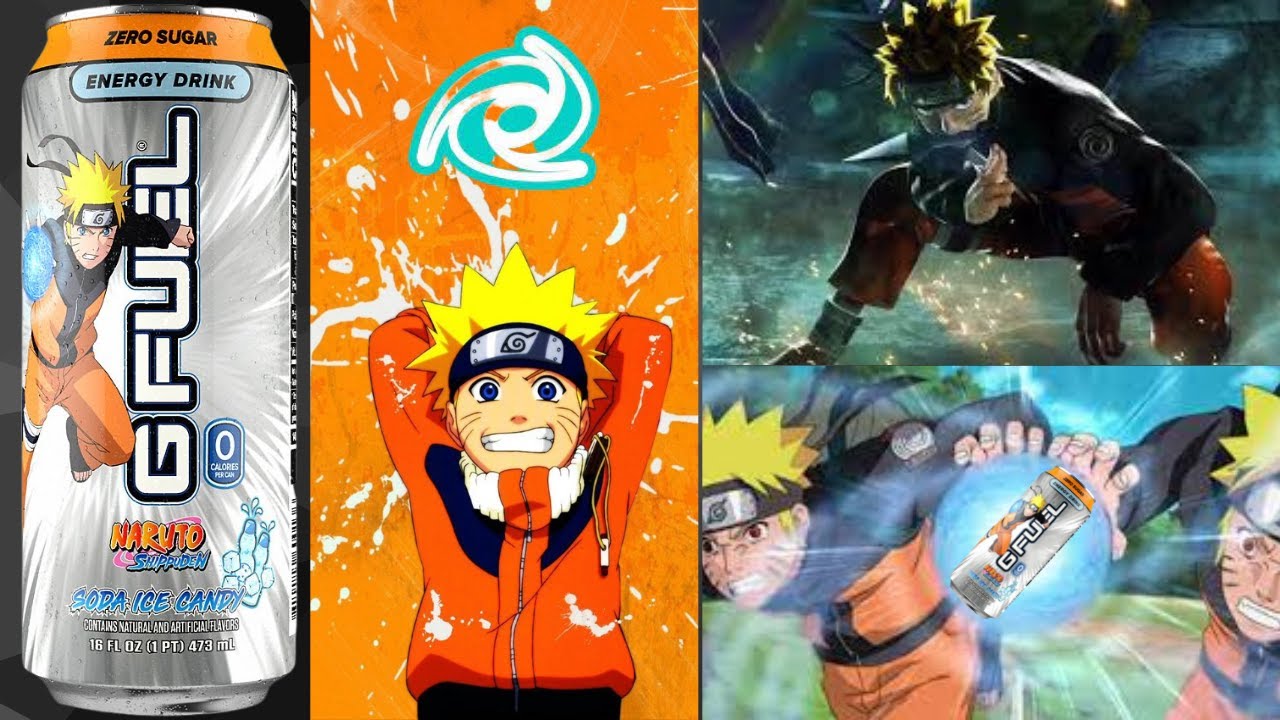 GFUEL Naruto Ice candy Can. - YouTube