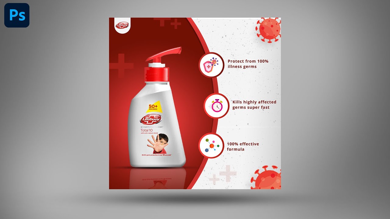 Social media post design photoshop tutorial | How to create a post in ...