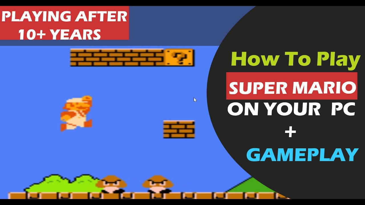 Super Mario bros Gameplay II How to Play Super Mario on PC II NES ...