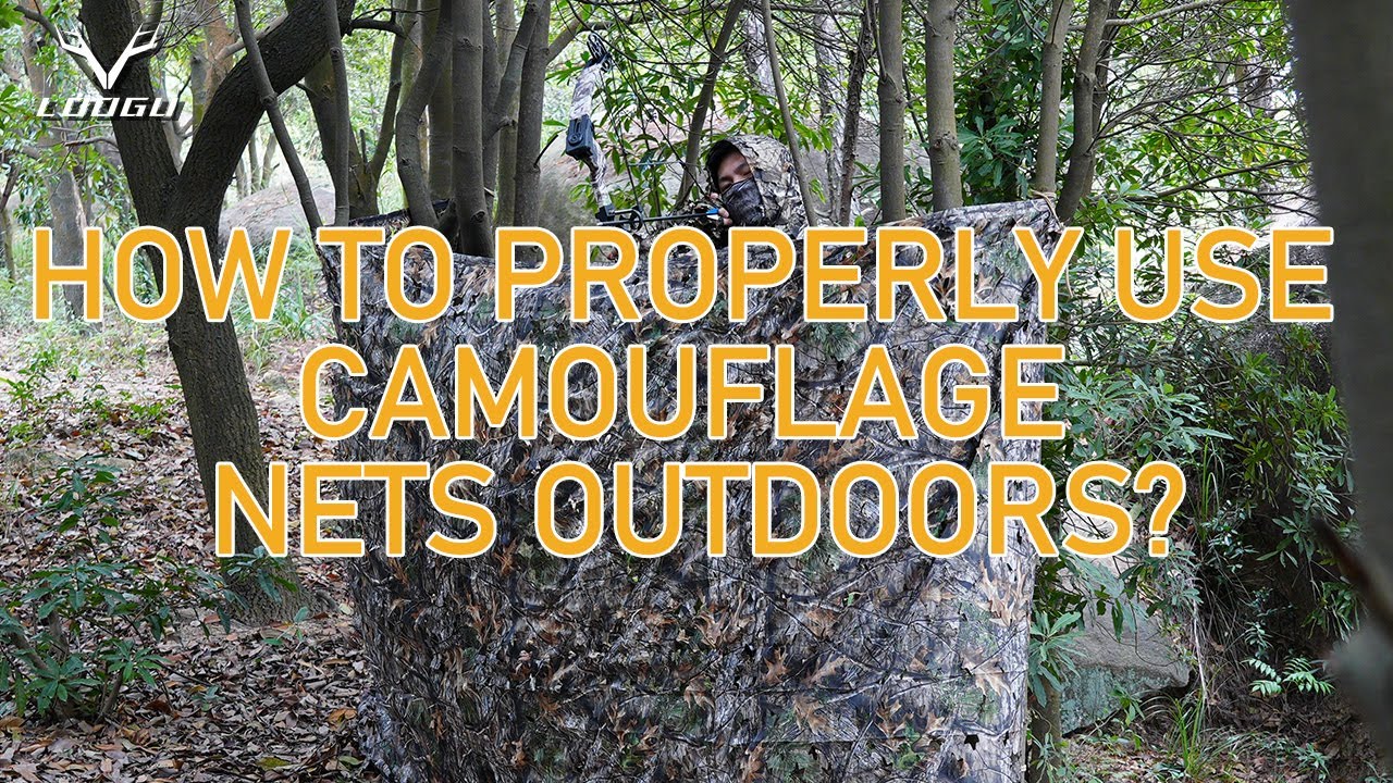 How to properly use camouflage nets outdoors? - YouTube