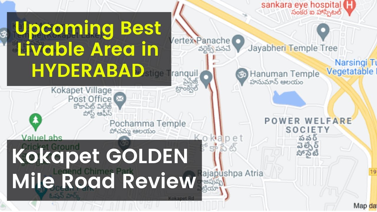 Kokapet Golden Mile Road Review | Under Construction Projects, Gated ...
