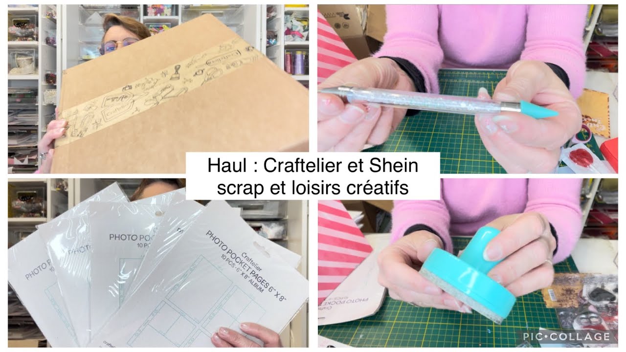 Haul : Craftelier et shein scrap et loisirs créatifs - YouTube