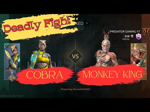 Shadow Fight 4 || Deadly Fight || Cobra Vs Monkey King # ...