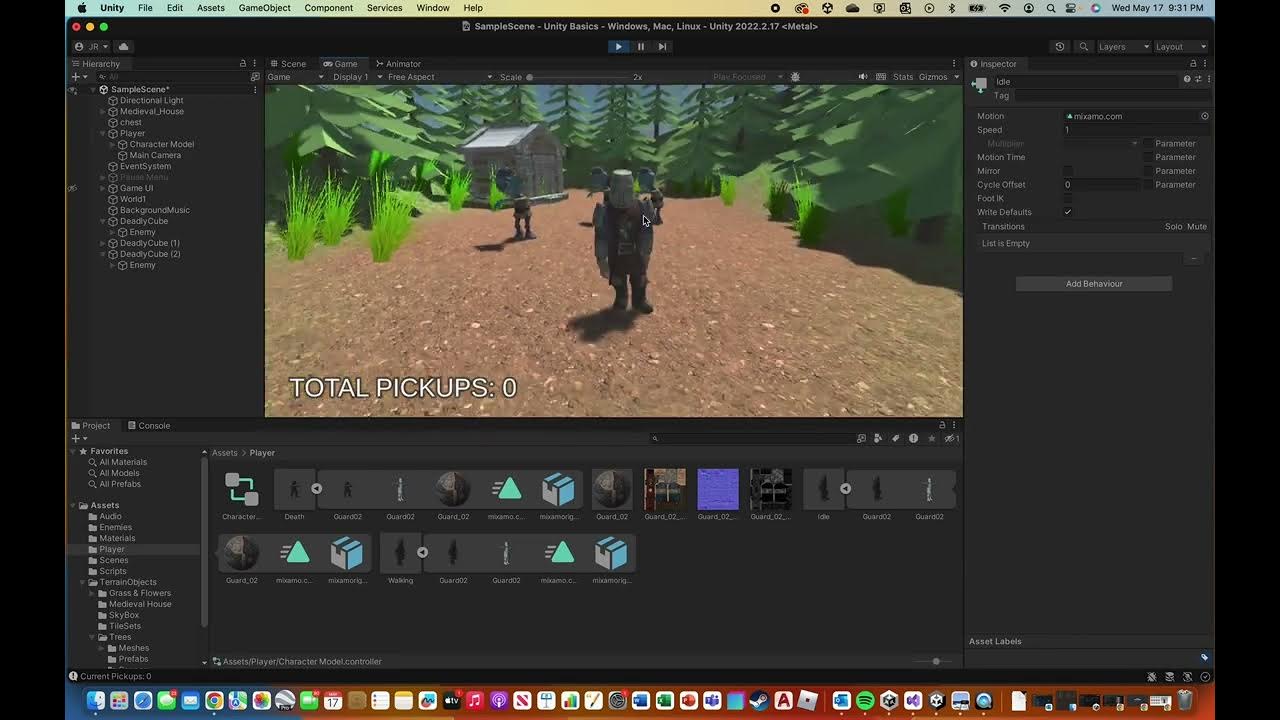 Unity Basics 18: Animation States and Coroutines - YouTube
