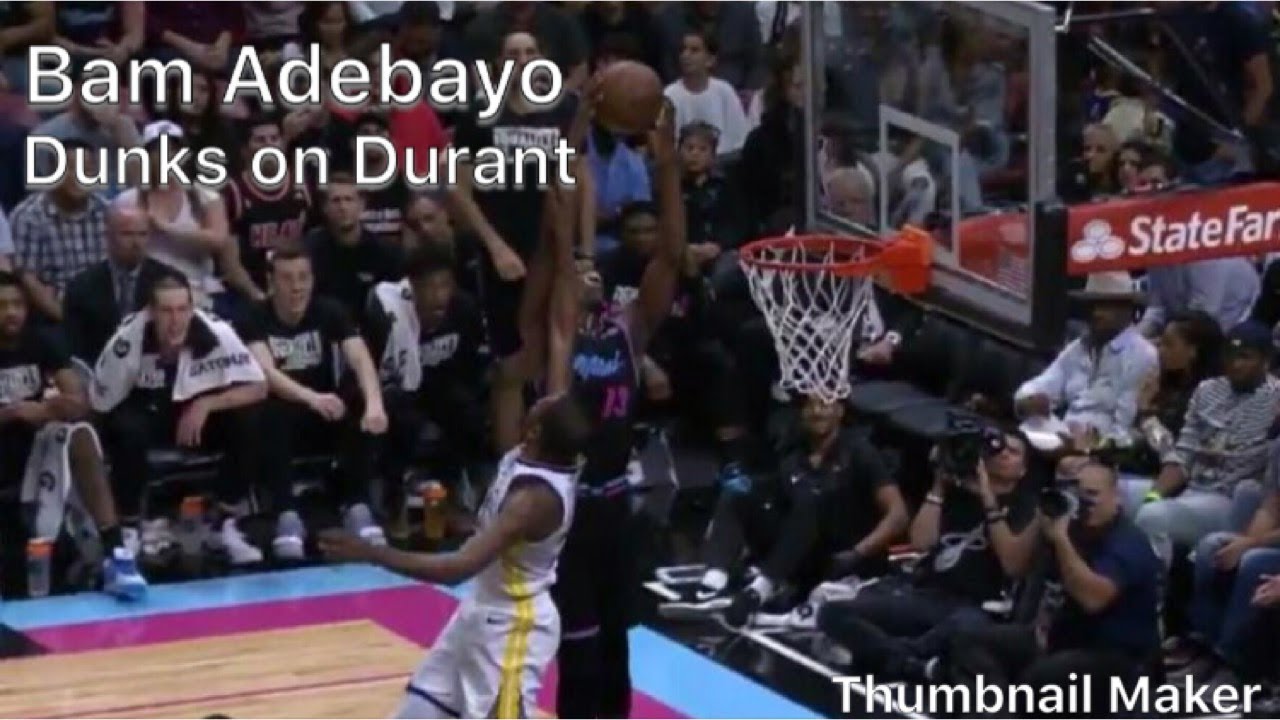 WATCH-Kevin Durant get POSTERIZED By Bam Adebayo - YouTube