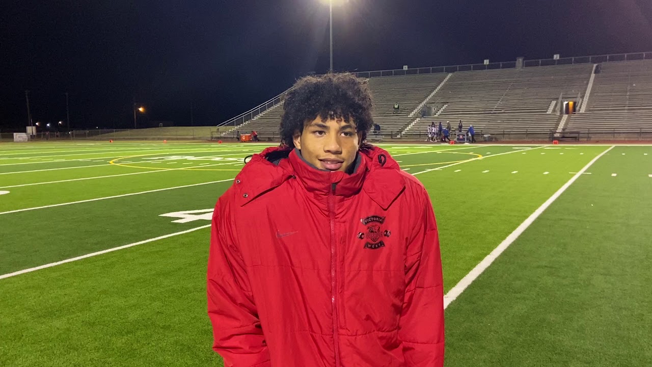 Victoria West CB Sammy Brito on his 35-yard pick-6 in the Warriors' 59 ...