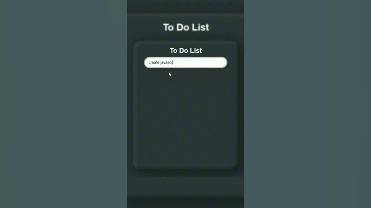 Asmr Programming Javascript To Do List Asmrcoding Javascript Asmrprogramming Asmr Html Css