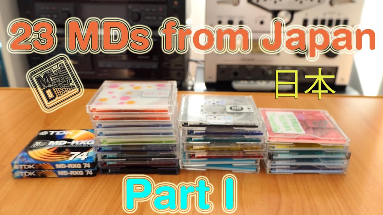 Unboxing 23 MDs (minidiscs) from Japanese Domestic Market 50fps (part I ...