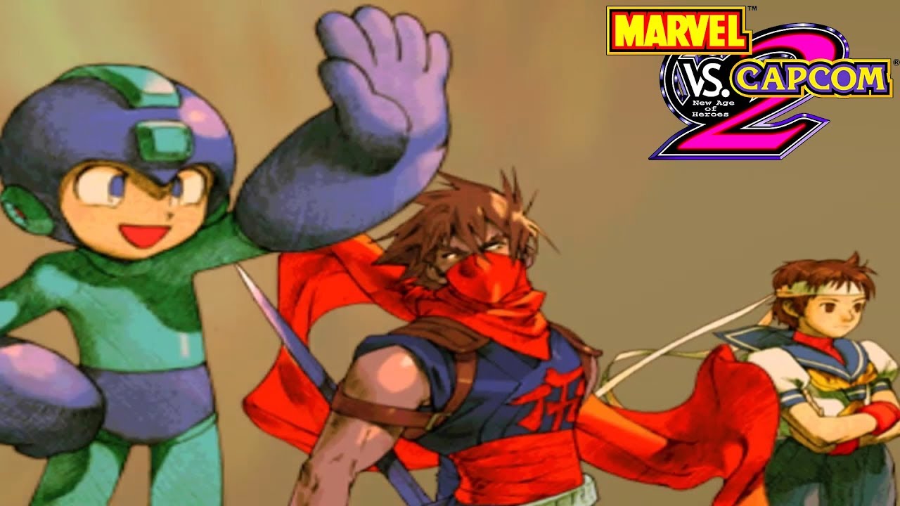 Marvel VS Capcom 2 Megaman Strider Hiryu and Sakura - YouTube