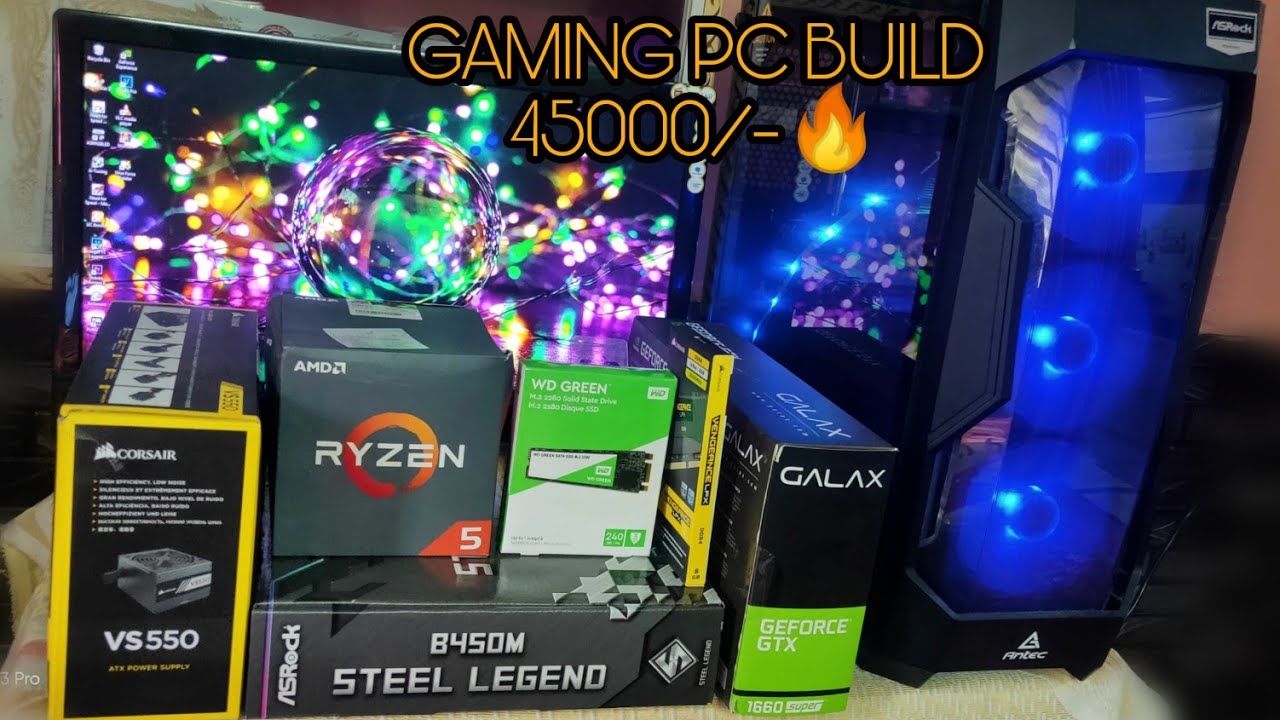 My Gaming Pc Build Under 45K (Nehru Place) full build🔥 - YouTube