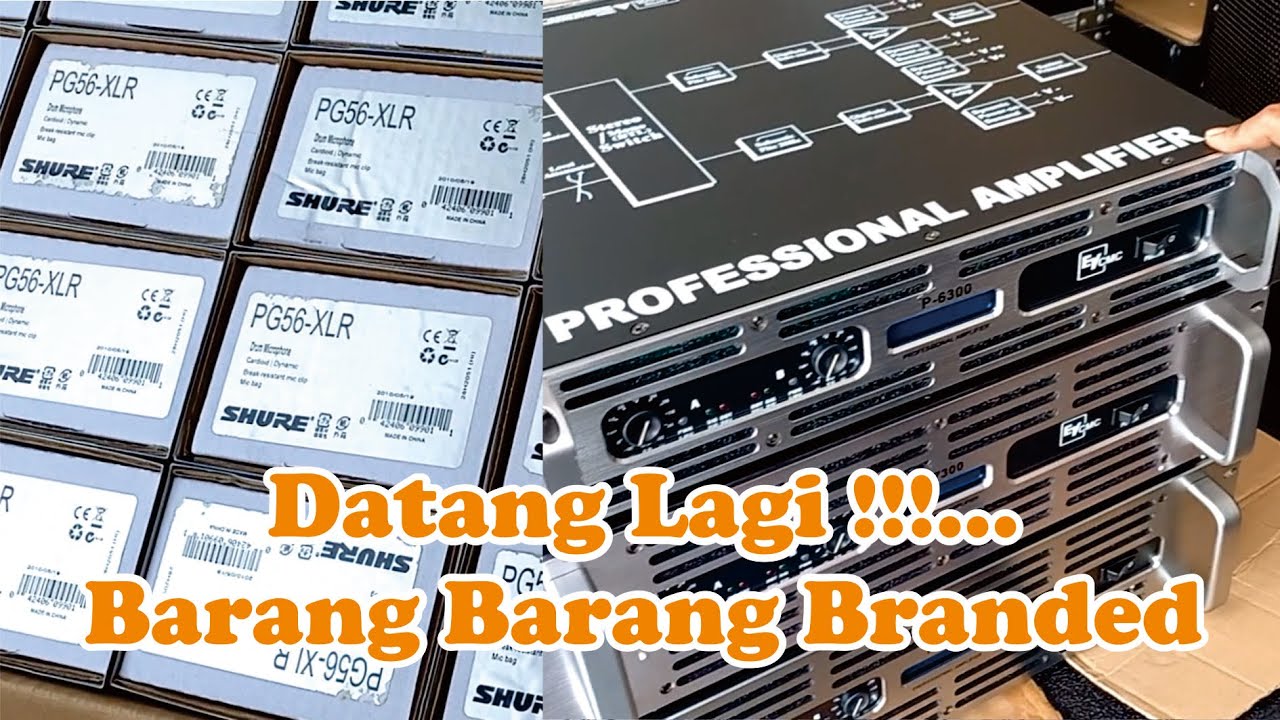 Ready !!!... Barang-Barang Branded Original...Power, Effect, Mic Shure ...