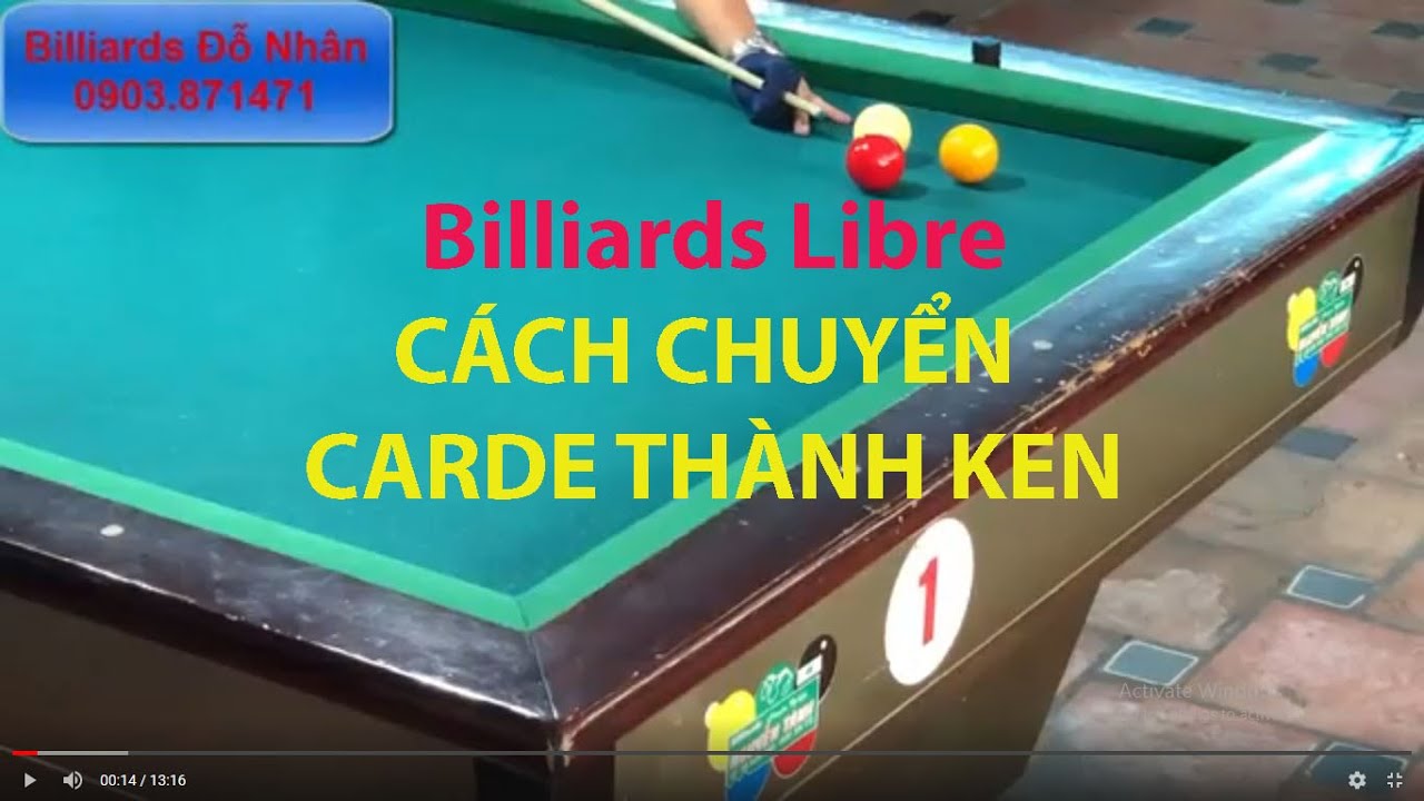 ĐỖ NHÂN - Dạy đánh bida ken carde 123 trong bida libre. - YouTube