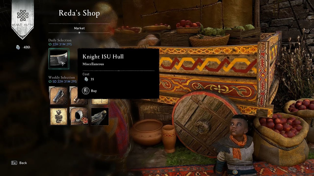 Assassin's Creed Valhalla - Reda's Shop 2023.11.01. - Knight ISU Hull ...
