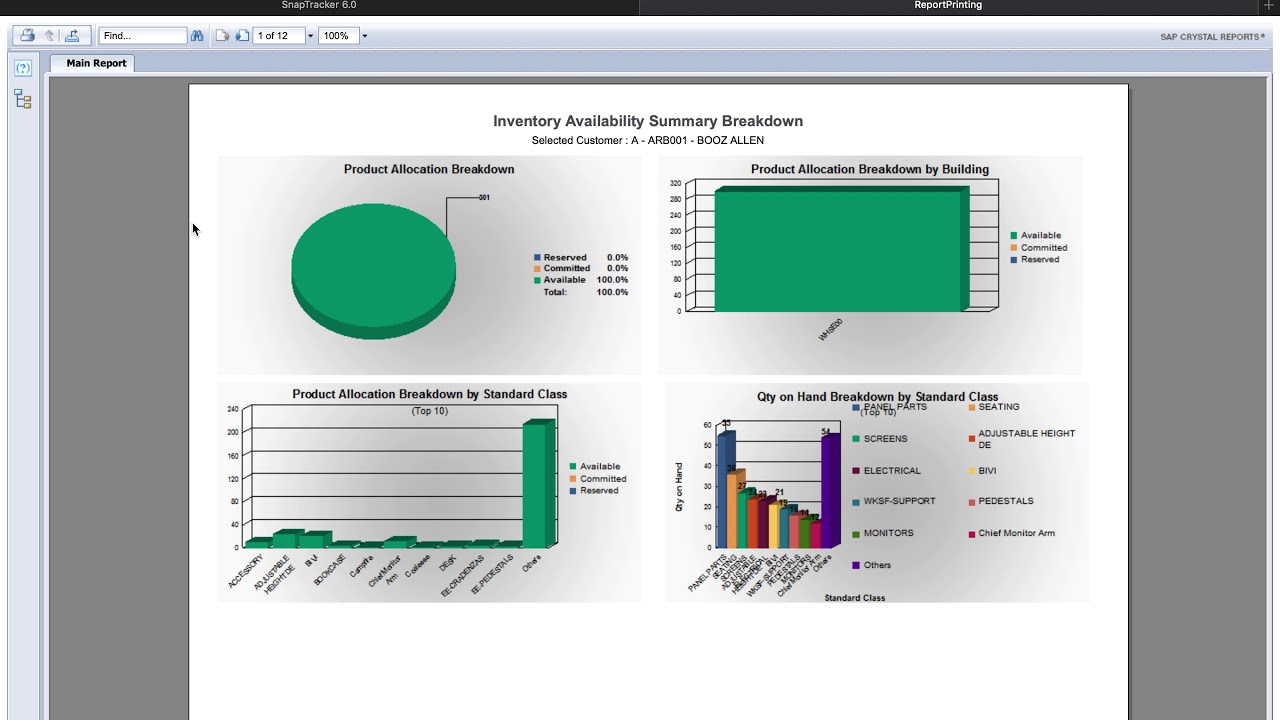 How to create a Inventory Report with Pie Charts and Percentages - YouTube