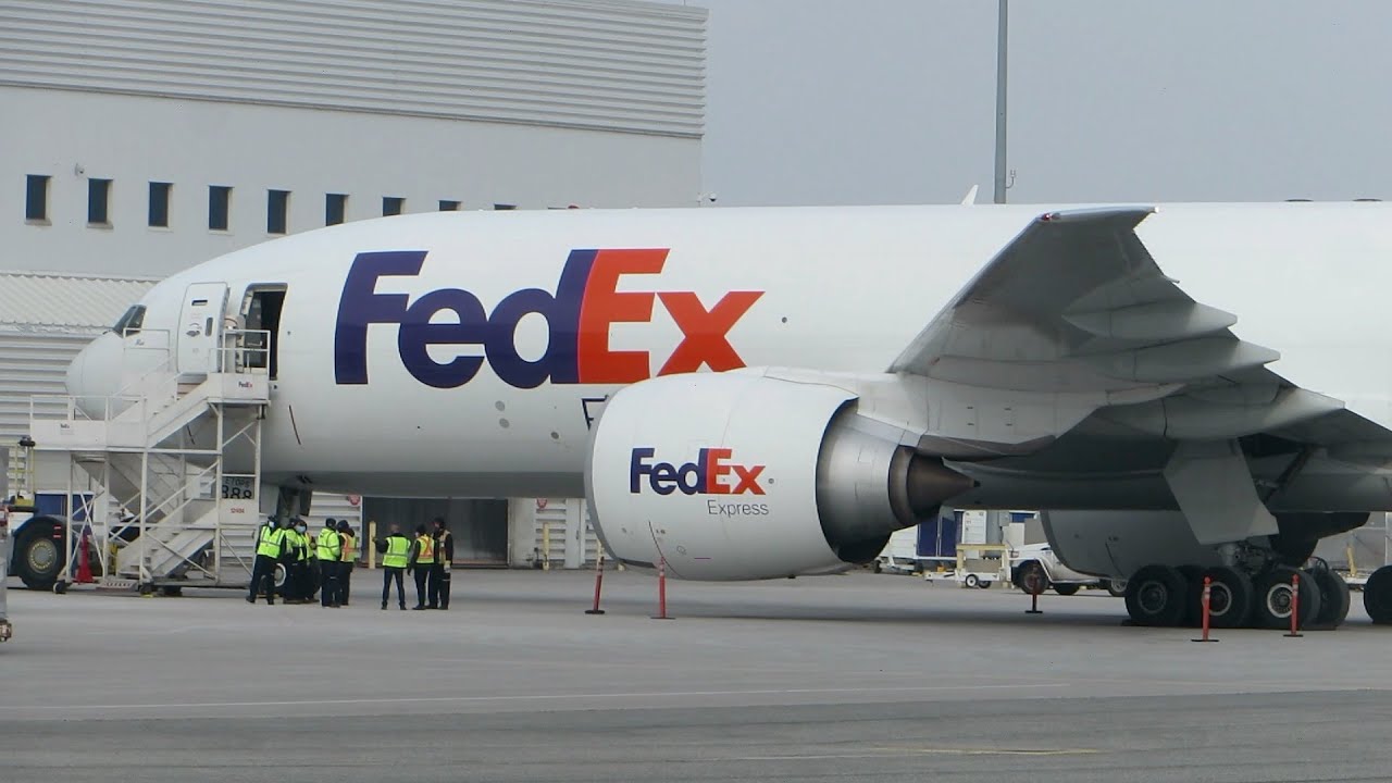 FedEx Boeing 777F Takeoff at Toronto Pearson International Airport ...