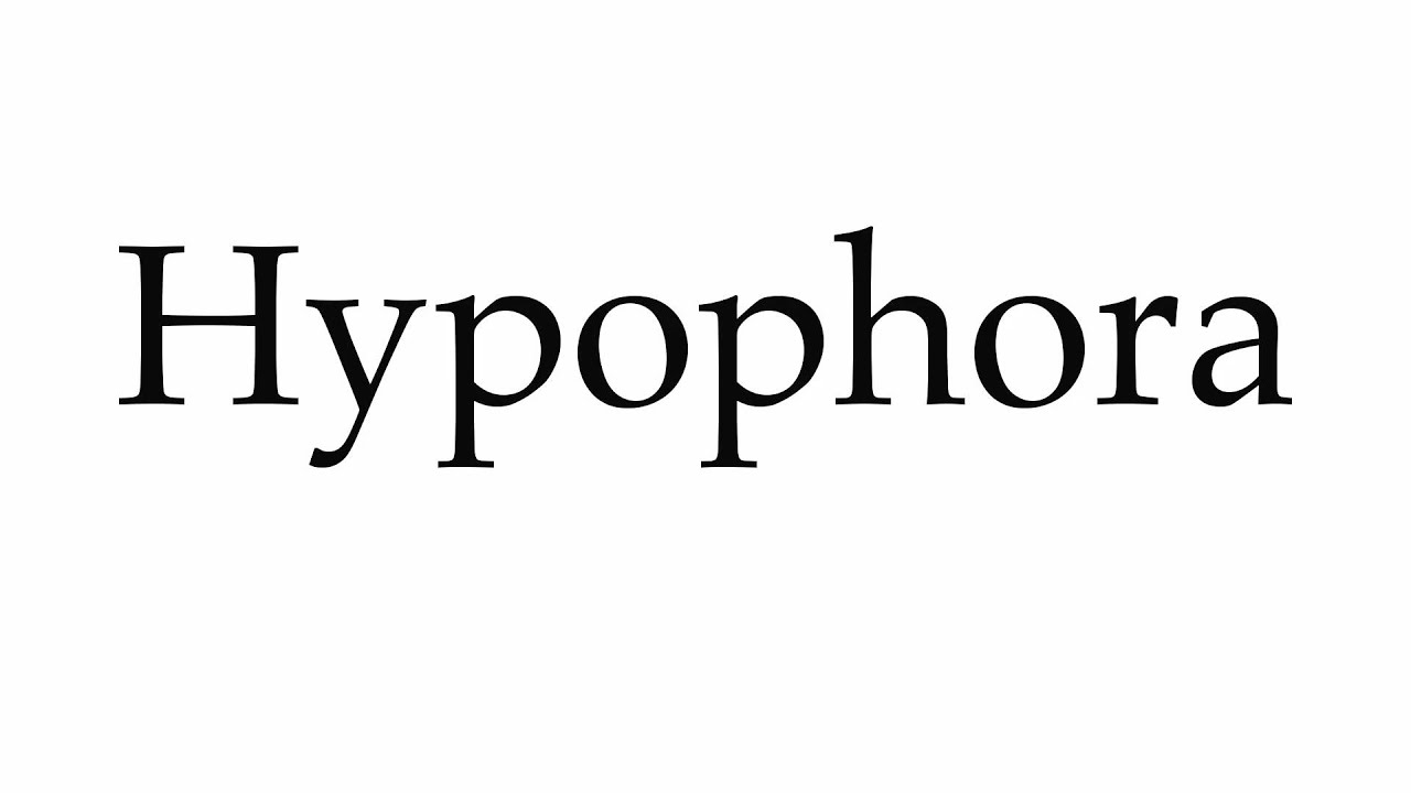 How to Pronounce Hypophora - YouTube