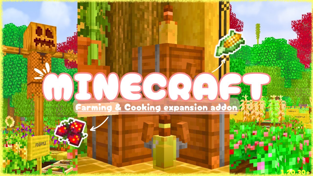 BEST Farming/Cooking addon for Minecraft 1.20 bedrock MCPE♡⊹˚🌽.⋆ bumble crops v1.8 - YouTube