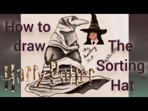 How to drawTHE SORTING HAT||HARRYPOTTER ||Drawing ||Sketch ||Easy Art ...