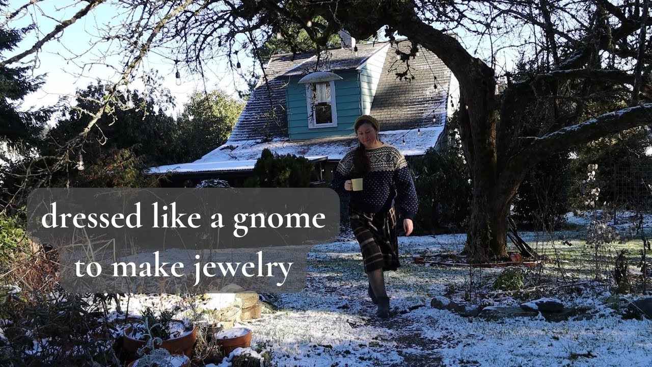 Dressed Like a Gnome to Make Jewelry in Freezing Temps - YouTube