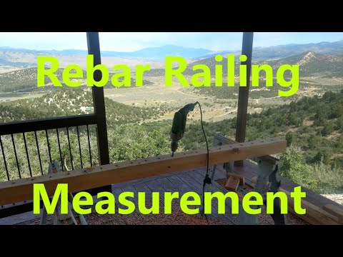 How to do a rebar railing (measurements made easy) - YouTube