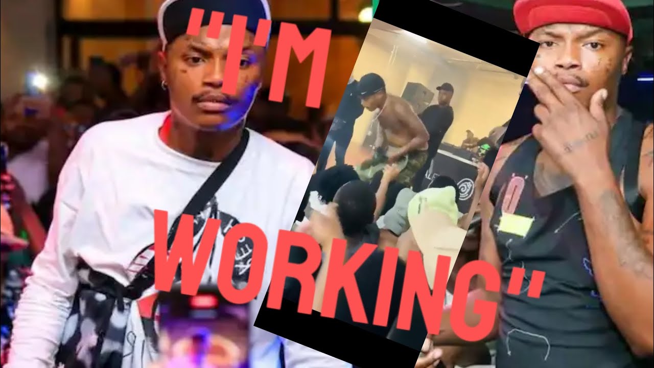 shebeshxt pulls out a gun on stage "I'm not fighting with them" - YouTube