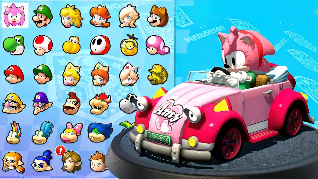Mario Kart 8 Deluxe - Classic Amy Drive Pink Cabriolet | The Best ...