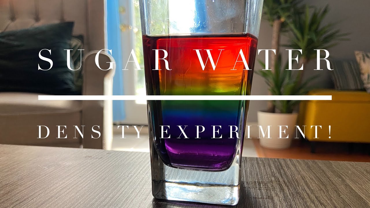 Sugar Water Density Experiment! - YouTube