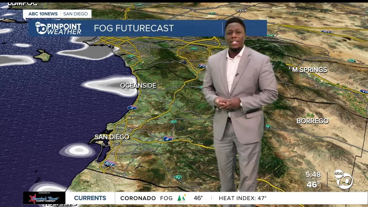 ABC 10News Pinpoint Weather with Moses Small: Another foggy morning ...
