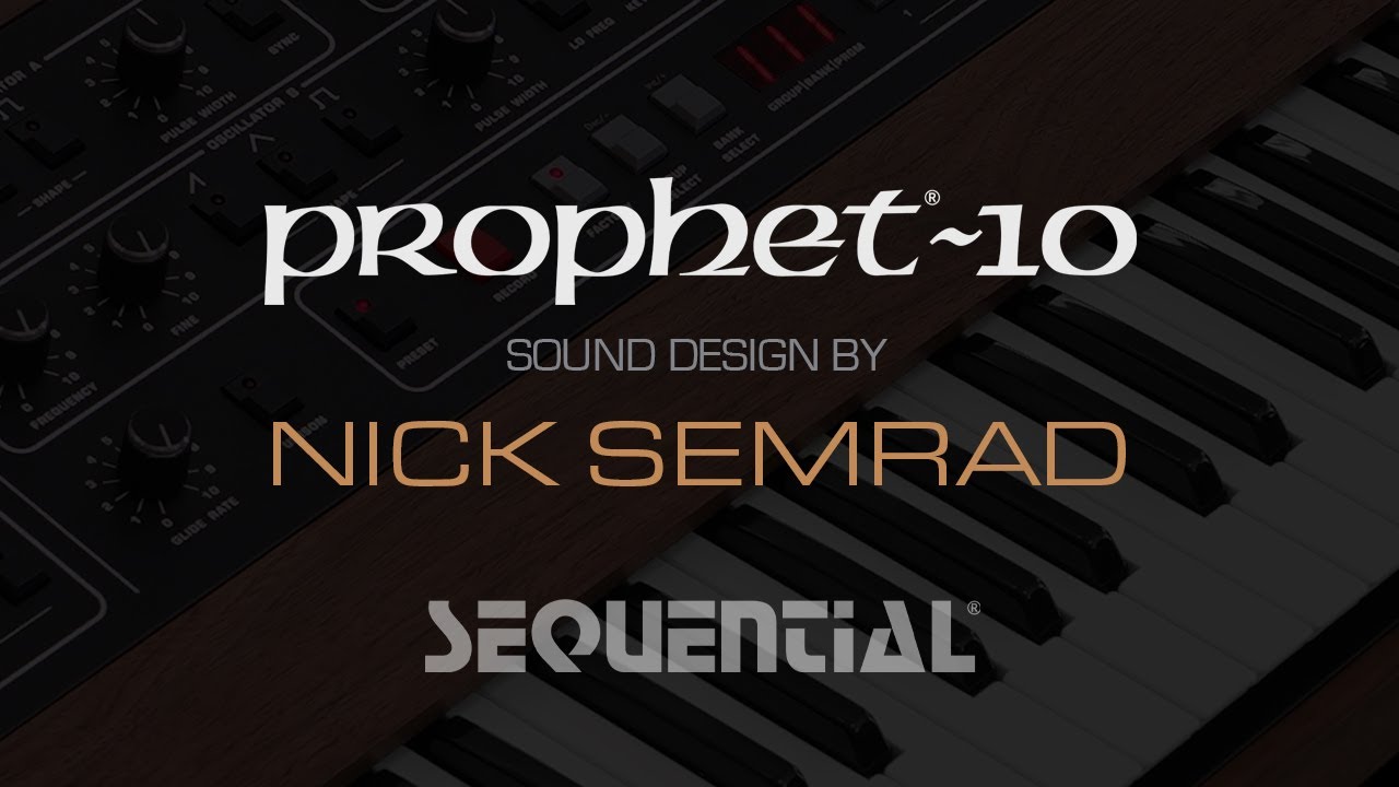 Nick Semrad On The Prophet-10 - YouTube